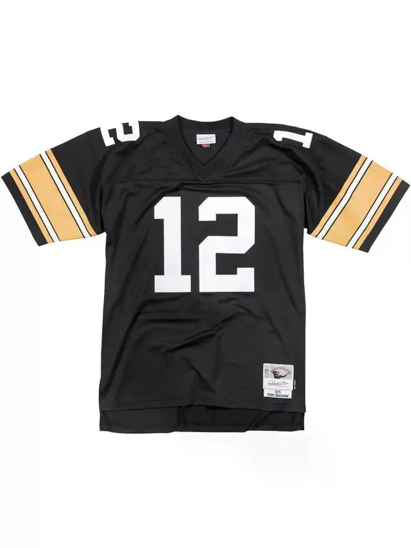 Mitchell & Ness 1976/77 Terry Bradshaw Pittsburgh Steelers Legacy Jersey - Black