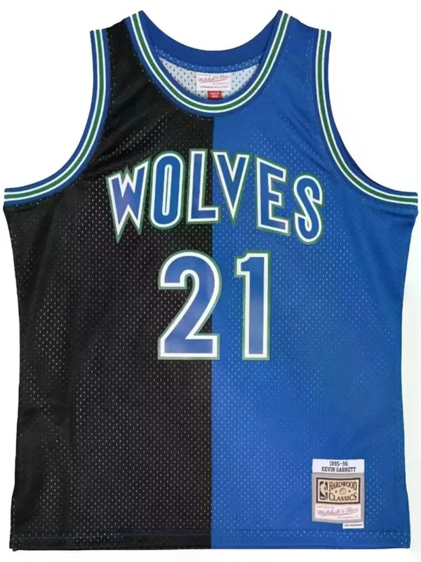 Mitchell & Ness Nba Timberwolves 1995 Kevin Garnett Split Swingman Basketball Jersey