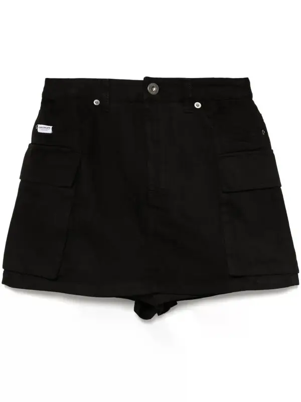 CHOCOOLATE Denim Skort - Black