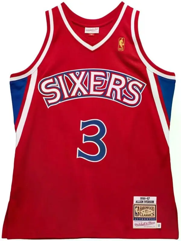 Mitchell & Ness Nba Philadelphia 76ers 96 Allen Iverson Authentic Jersey - Red