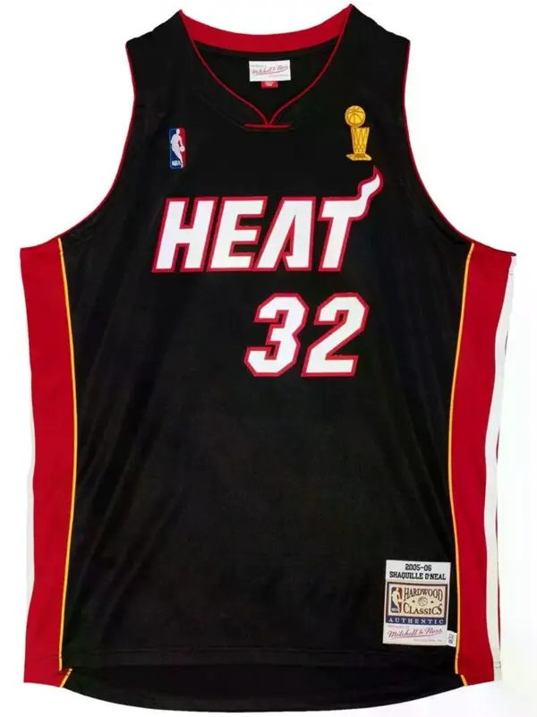 Mitchell & Ness Nba Heat 05-06 Shaquille O'neal Basketball Jersey - Black