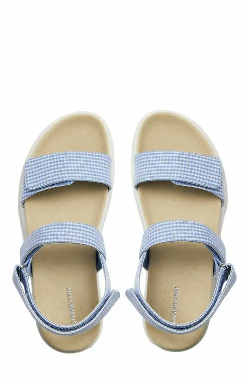 LANDS' END Comfort Adjustable Gingham Sandals