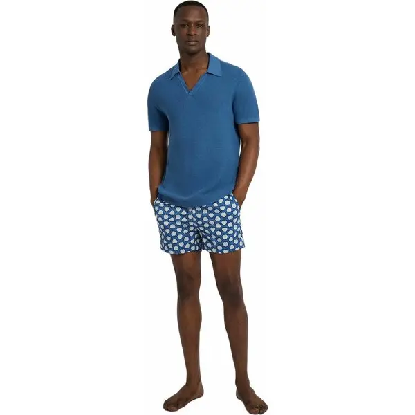 Onia Charles 4" Swim Trunk - Dark Blue Multi