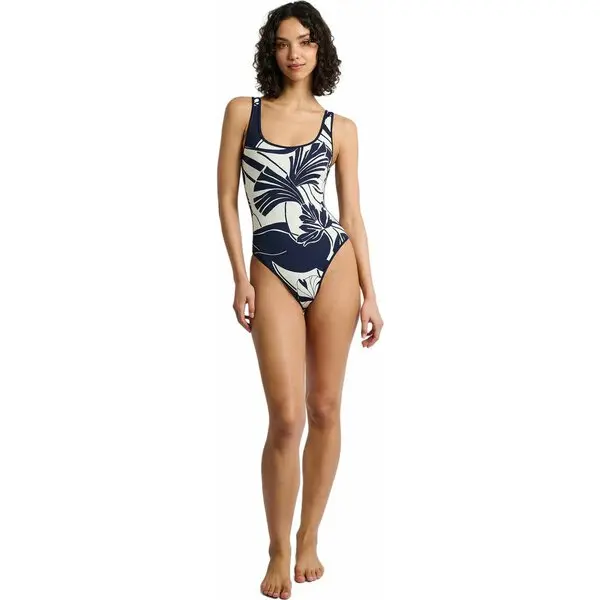 Onia Arya One-piece Swimsuit - Deep Navy/egret