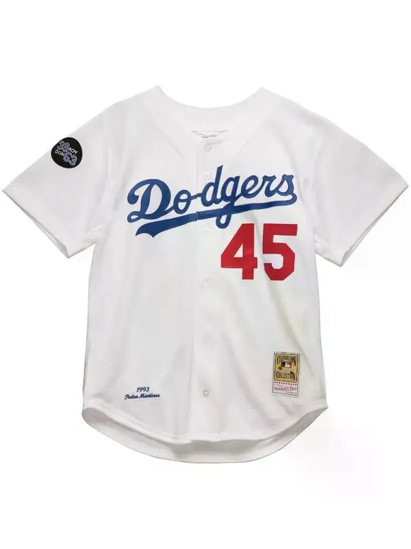 Mitchell & Ness Mlb Los Angeles Dodgers 1993 Pedro Martinez Authentic Jersey T-shirt - White