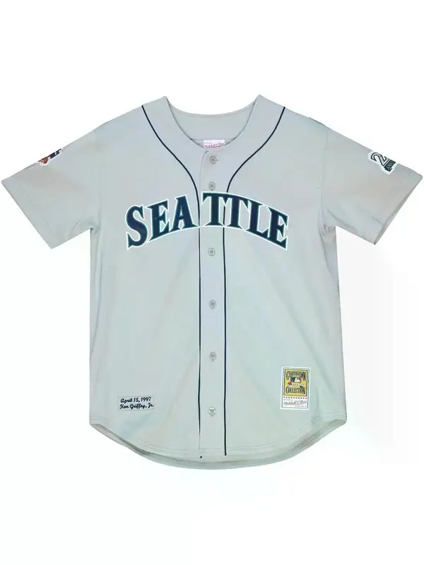 Mitchell & Ness Mlb Seattle Mariners Cooperstown 20th Anniversary Authentic Jersey - Grey