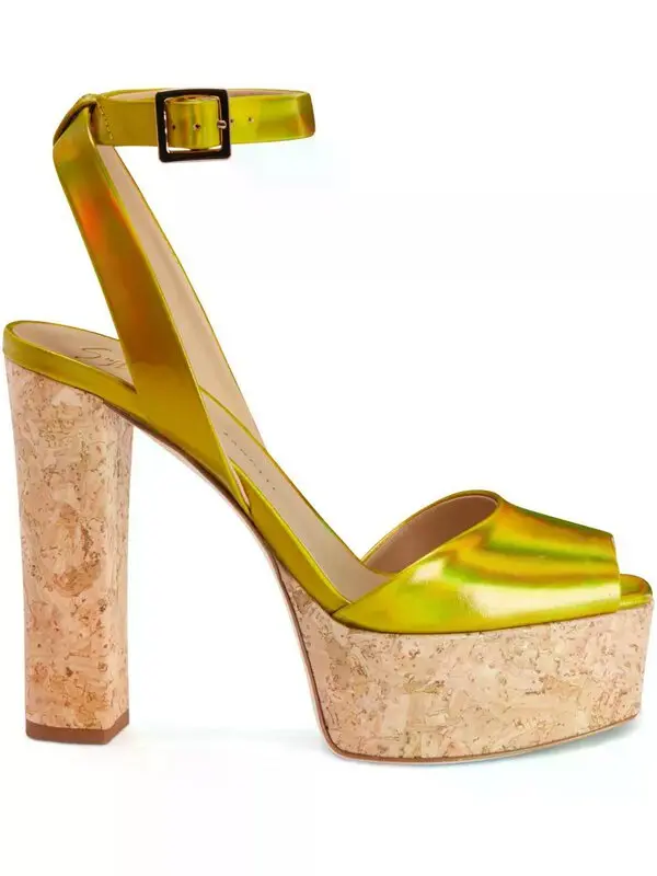 GIUSEPPE ZANOTTI 120mm Betty Sandals - Yellow