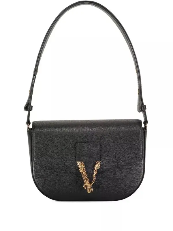 Versace Virtus Shoulder Bag - Black