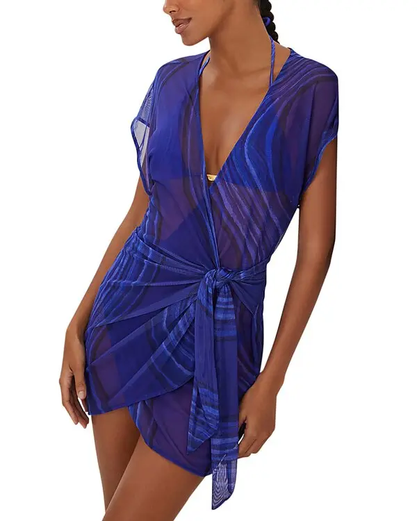 VIX PAULA HERMANNY Gemstone Emily Short Swim Cover-up
