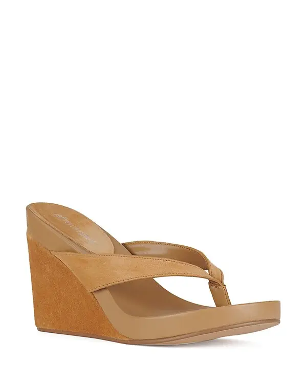 Jeffrey Campbell Liezel Wedge Sandals - Natural Cmbo