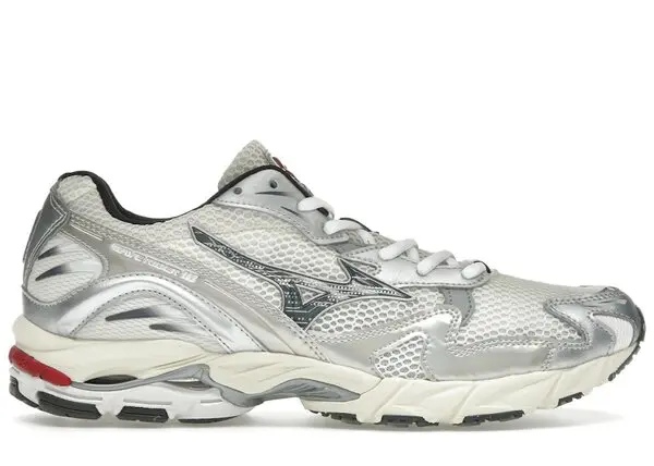 Mizuno Wave Rider - Snow White/black Sand/rythmic Red