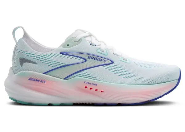 Brooks Glycerin Gts 22 Sneakers - White/limpet Shell/amparo Blue