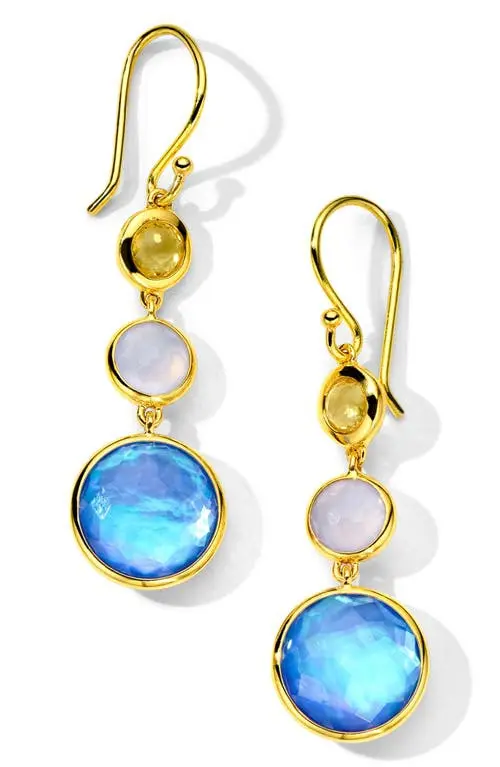 Ippolita Lollipop Triple Stone Drop Earrings - Gold