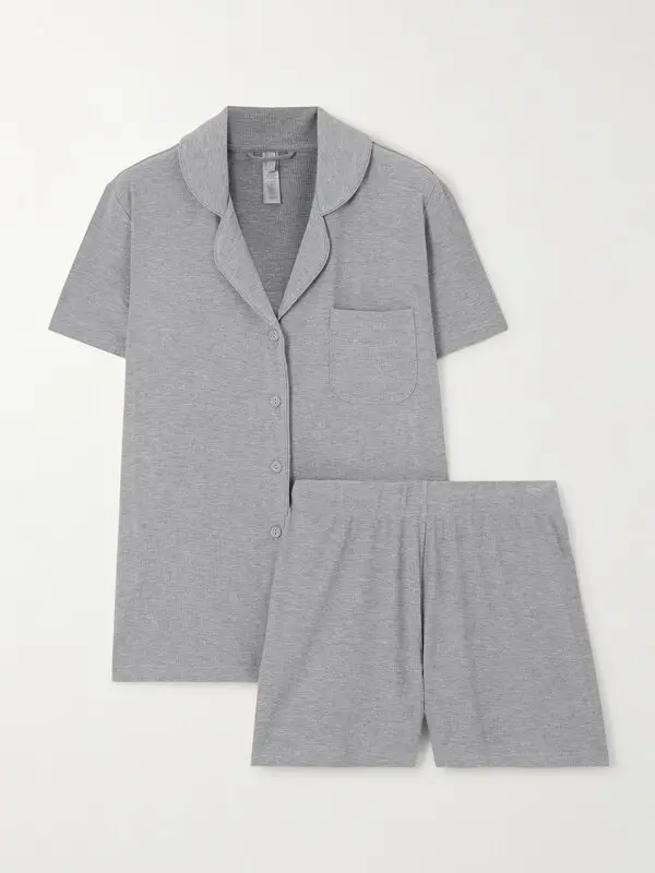 SKIMS Soft Lounge Rib Sleep Set - Gray