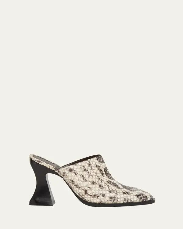 Bottega Veneta Anaconda Snakeskin Mules
