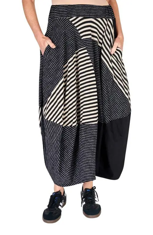 Alembika Patchwork Jersey Maxi Skirt