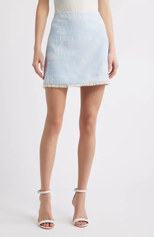 Kobi Halperin Fray Hem Tweed Skirt