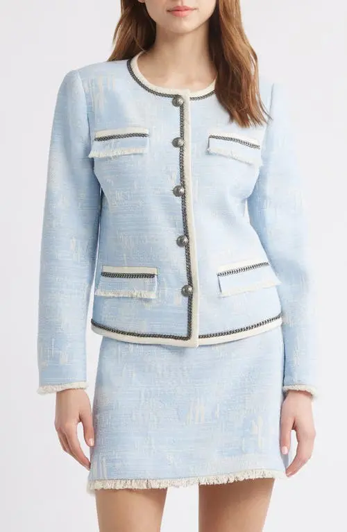 Kobi Halperin Fringe Trim Tweed Jacket
