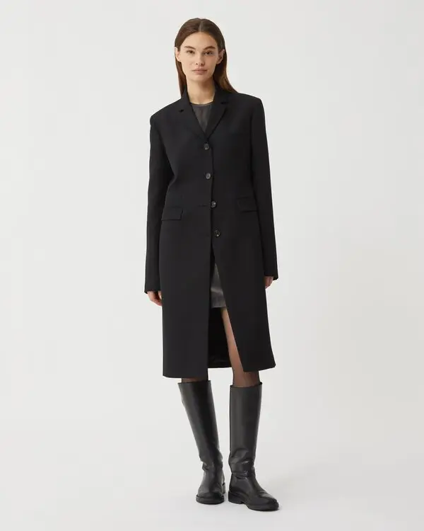 Veronica De Piante Manon Tailored Coat - Black