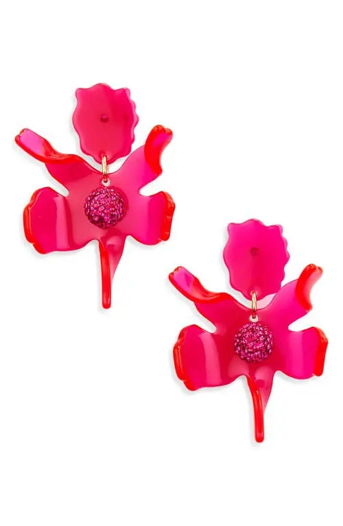 Lele Sadoughi Crystal Lily Drop Earrings