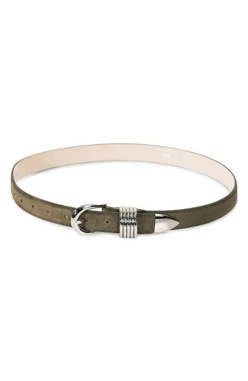 DEHANCHE Hollyhock Suede Belt - Olive