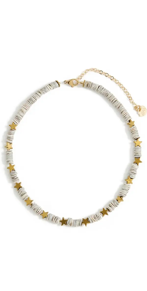 HIJAS DE PUKA Oyster Shell Puka Necklace