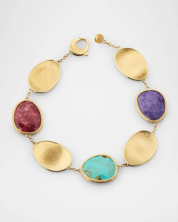 Marco Bicego Lunaria Bracelet With Gemstones - Mixed Stone