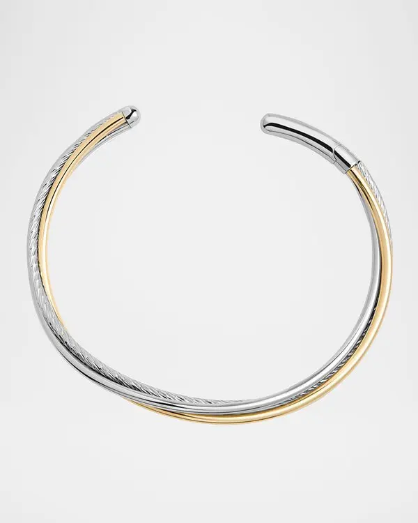Demarson Odell Two-tone Collar Necklace - Gold & Silver