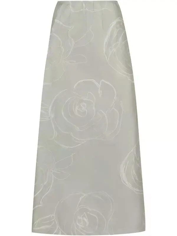 Marni Floral-print Midi Skirt