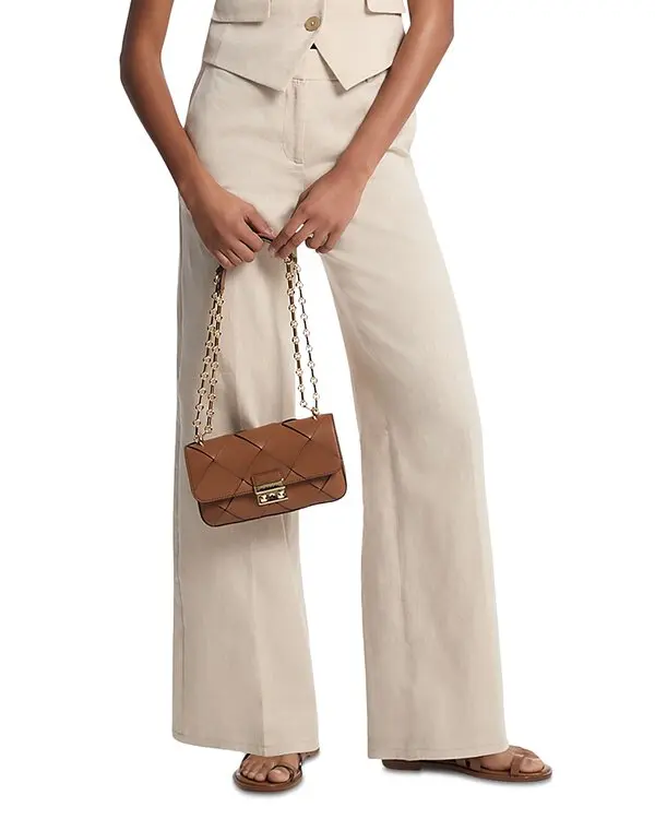 Michael Kors Twill Wide Leg Pants