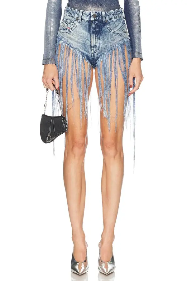 Diesel Fringe Short - Blue