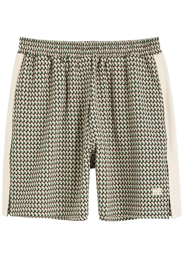 WALES BONNER Power Intarsia Cotton-blend Shorts - Beige