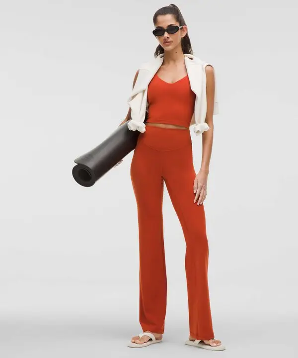 Lululemon Wunder Under Smoothcover High-rise Bootcut Pant 34 - Autumn Rust