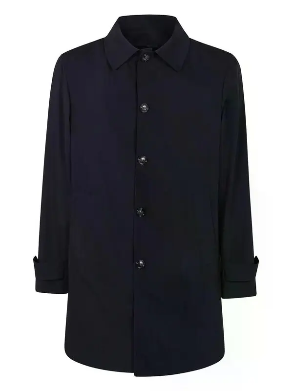 BARBA NAPOLI Wool Coat - Blue