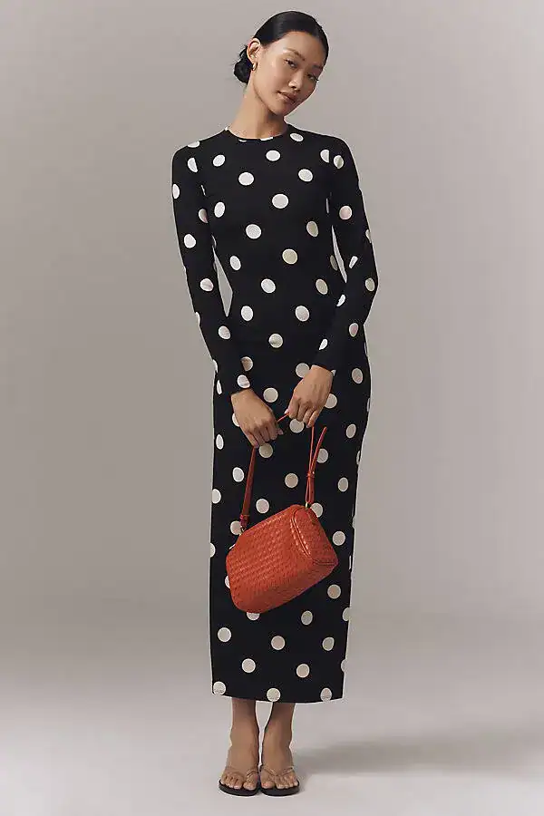 Reformation Tommie Knit Maxi Dress - Black | Editorialist