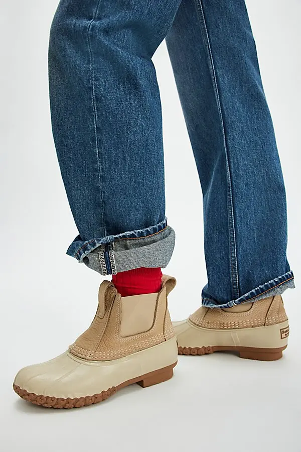 L.l.bean 8" Denim Insulated Boots - Light Khaki/toasted Cocon