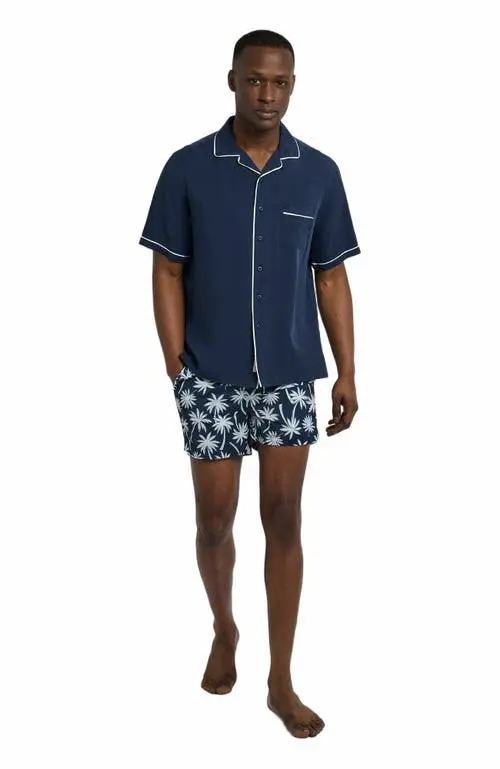 Onia Charles 4" Swim Trunk - Deep Navy Multi