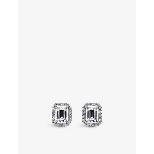 CARAT* LONDON Eton Sterling And Crystal Stud Earrings
