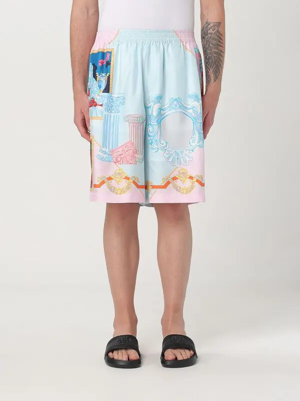 Versace Printed Shorts - Gnawed Blue
