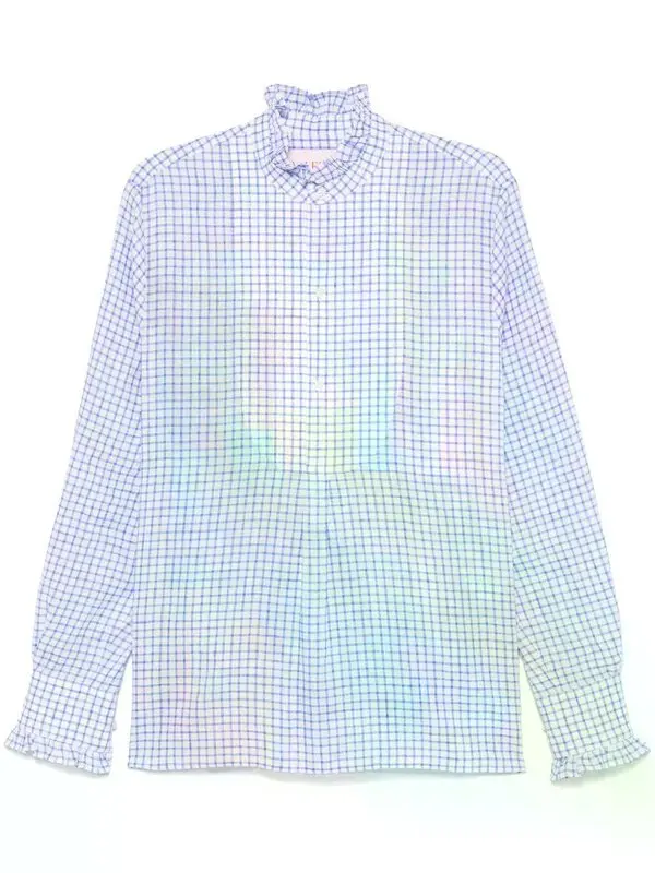 Valentino Garavani Check-pattern Shirt - Blue