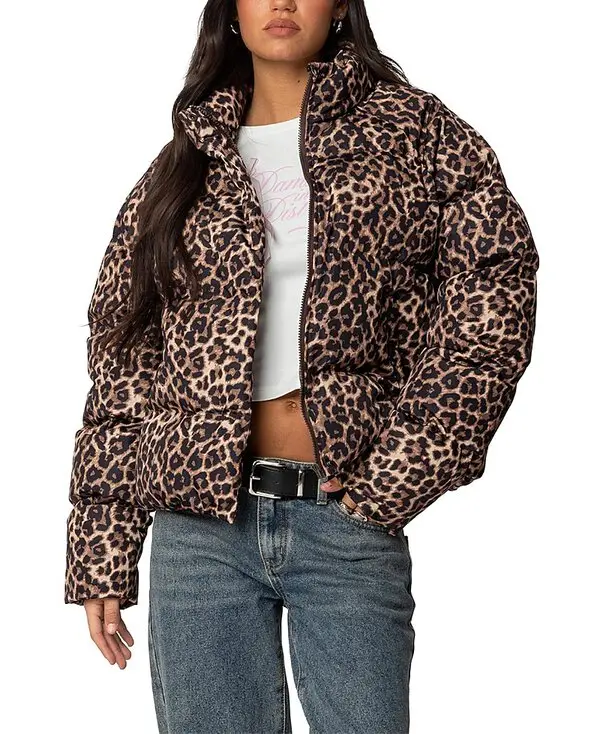 EDIKTED Dalya Printed Puffer Jacket