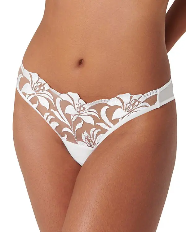 Bluebella Leonora Brief Panties - White/sheer