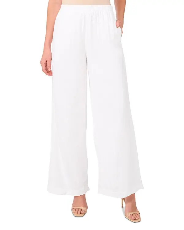 1.State Wide Leg Casual Pants - Ultra Whit