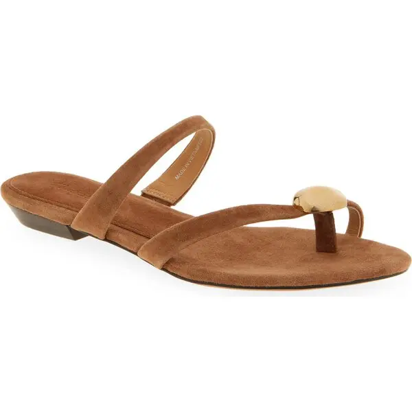 Madewell The Mila Hardware Toe Loop Slide Sandal