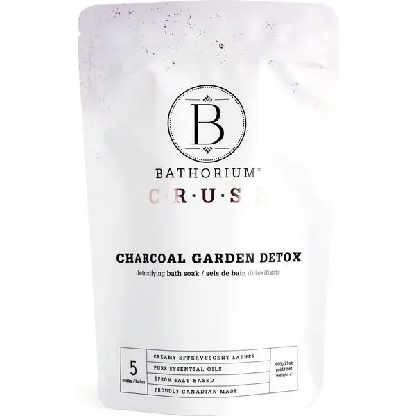 BATHORIUM Charcoal Garden Detox Crush Bath Soak