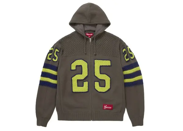 Supreme Sport Zip Up Hooded Sweater - Charcoal
