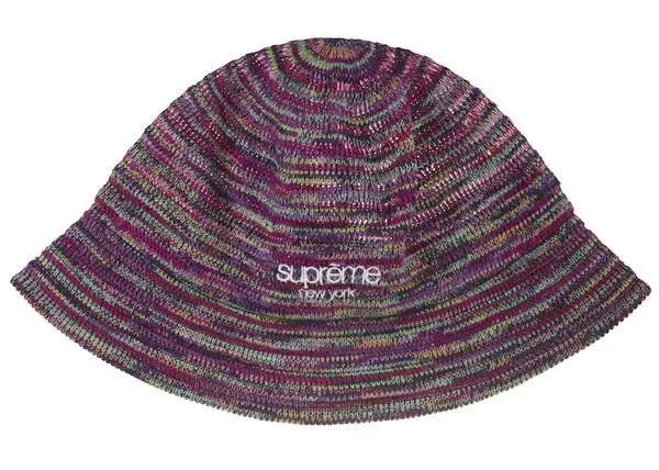Supreme Open Knit Crusher Hat - Multicolor