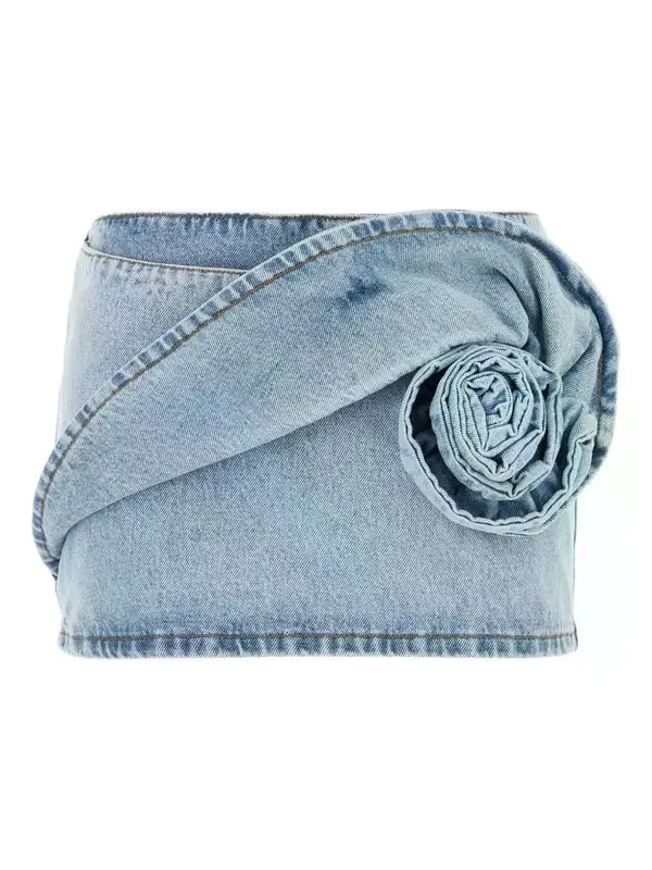Magda Butrym Denim Mini Skirt - Blue