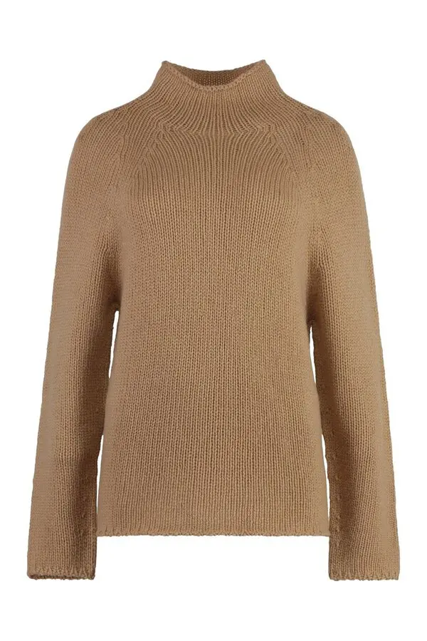 THE (ALPHABET) Cashmere Turtleneck Sweater - Brown