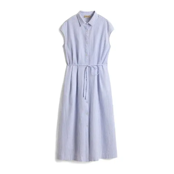 Woolrich Long Shirt Dress - Blue Stripe